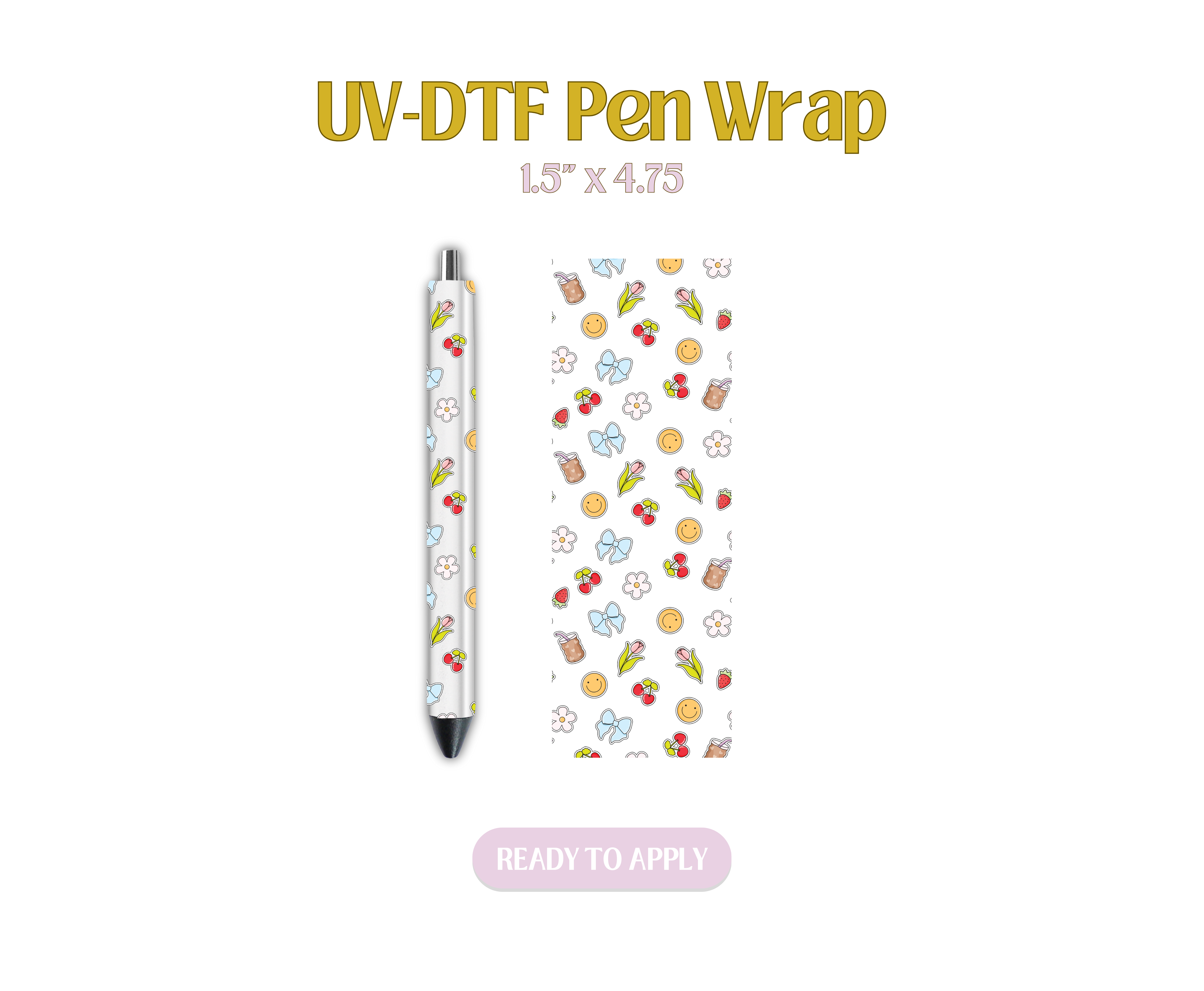 Cutie Stickers UV-DTF Pen Wraps – Oopsie Daysy Prints